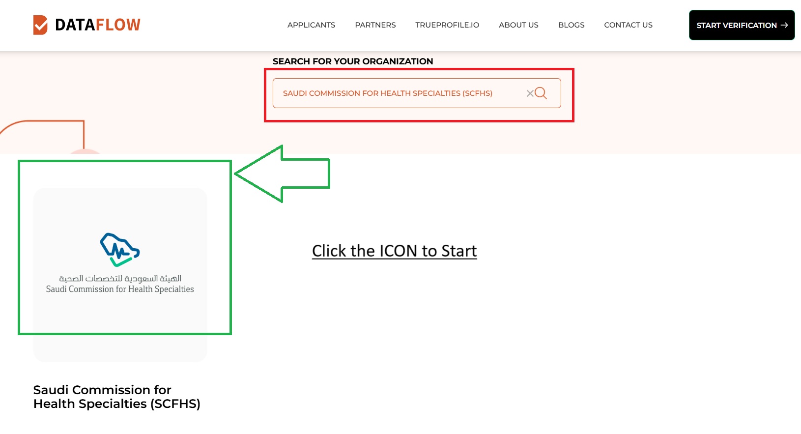 How to Complete DataFlow Process for Saudi Commission for Health Specialties (SCFHS)