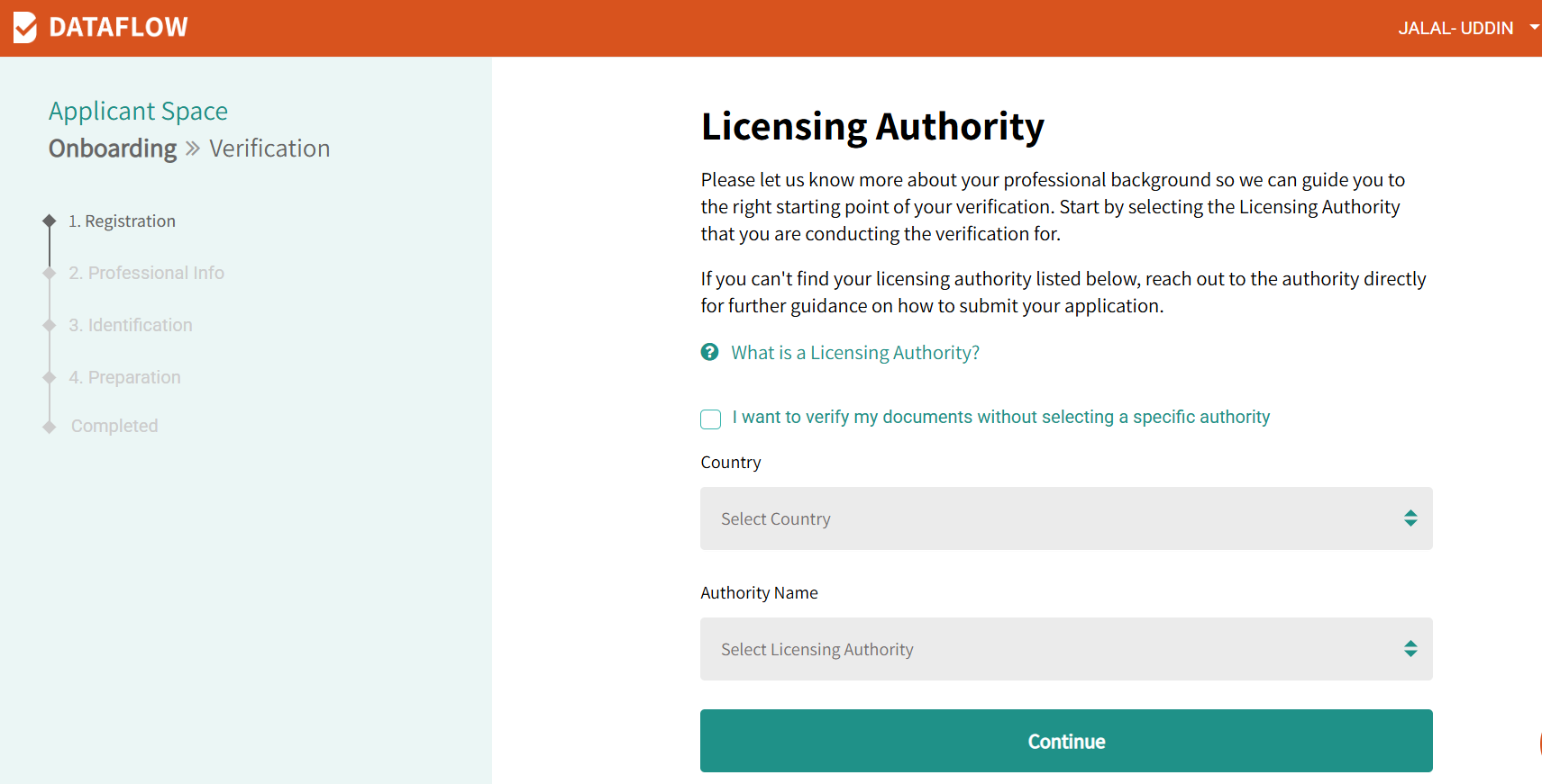 How to Complete DataFlow Process for Saudi Commission for Health Specialties (SCFHS)